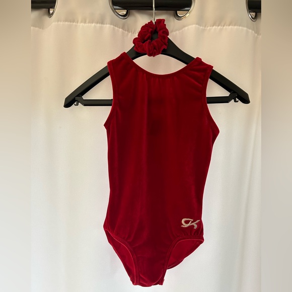 GK | One Pieces | Gk Red Velvet Leotard Cl | Poshmark